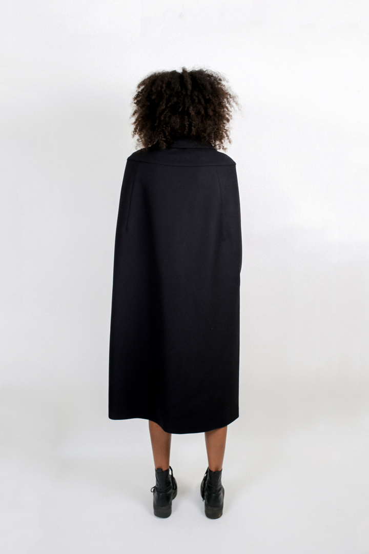 Navy Blue Cape from Margiela available on www.iconicitems.paris